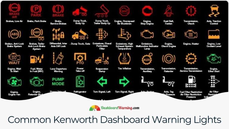 Kenworth Dash Warning Lights Meaning and Symbols (Detailed)