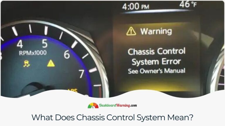 How To Fix Chassis Control System Fault [Fixed] Updated!!