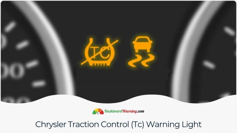 Chrysler Traction Control (Tc) Warning Light - How to fix it