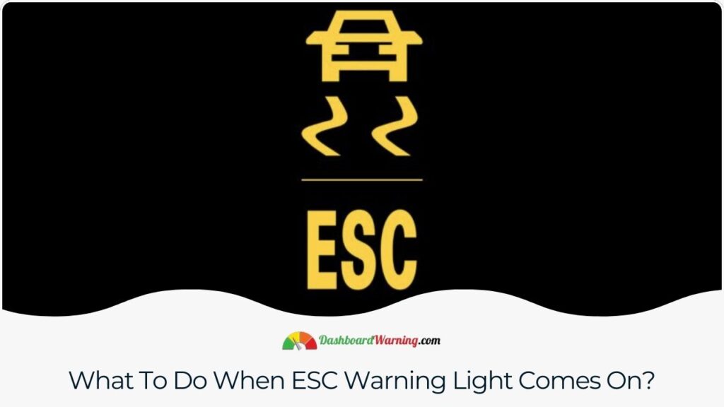 Electronic Stability Control Warning Light - ESC Fault