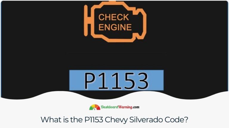 P1153 Chevy Silverado and GMC Code - How To Fix It?