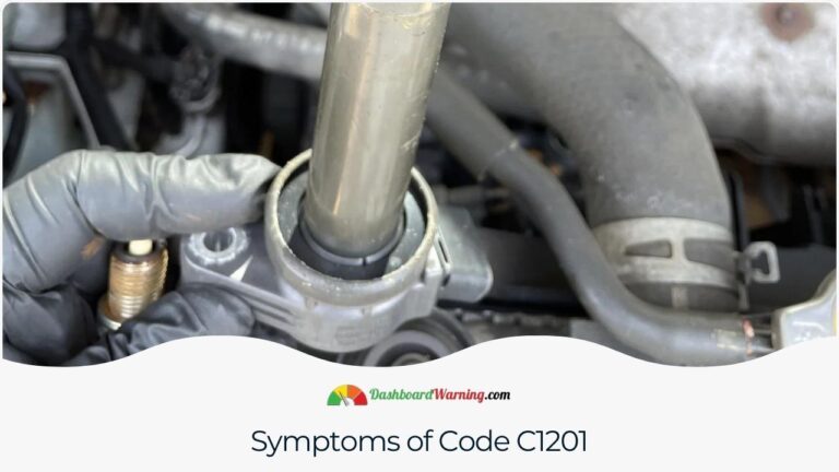 C1201 Code Toyota and Lexus: Solutions and Causes