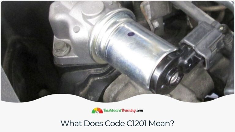 C1201 Code Toyota and Lexus: Solutions and Causes